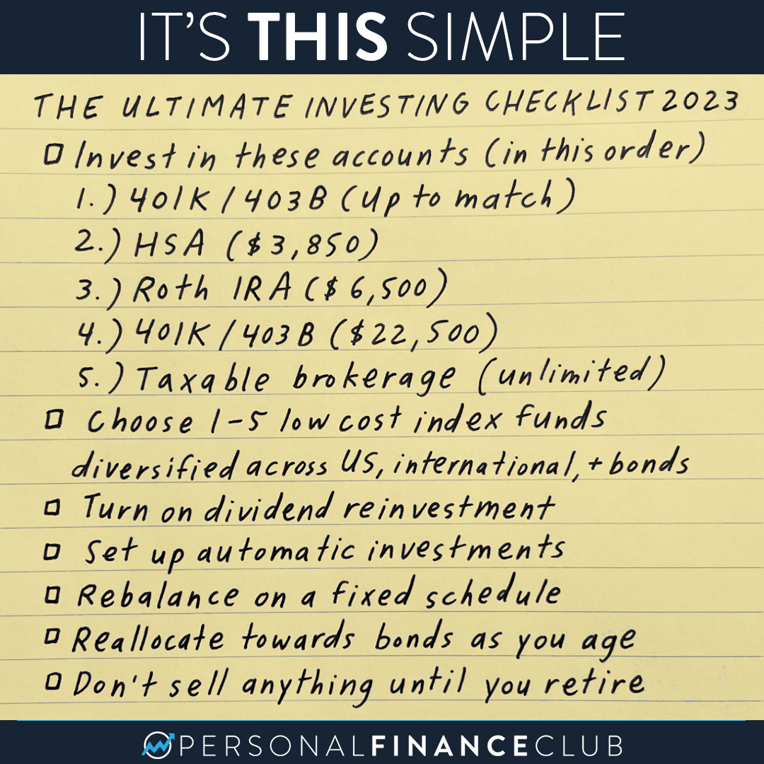 The Ultimate Investing Checklist – Personal Finance Club