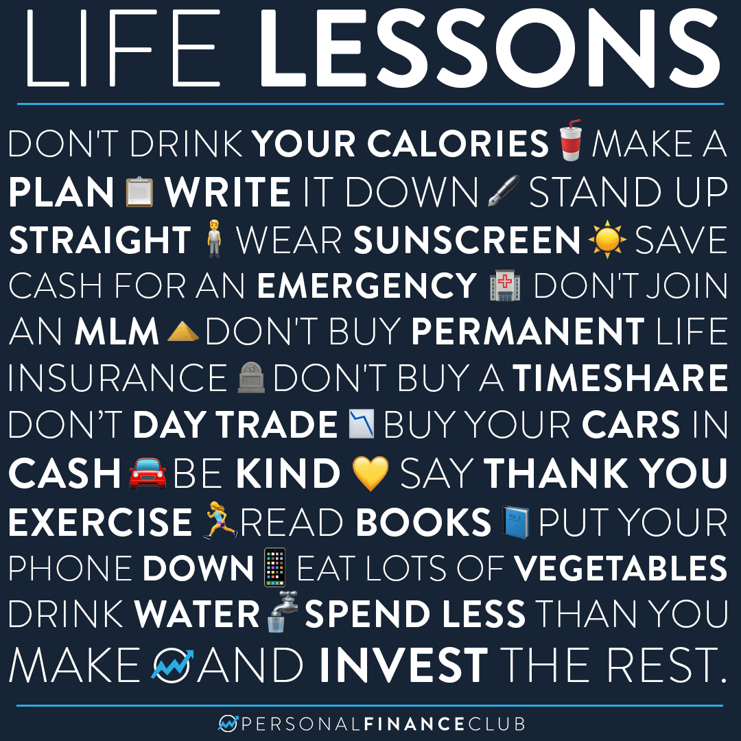 My life lessons in my 43 years – Personal Finance Club